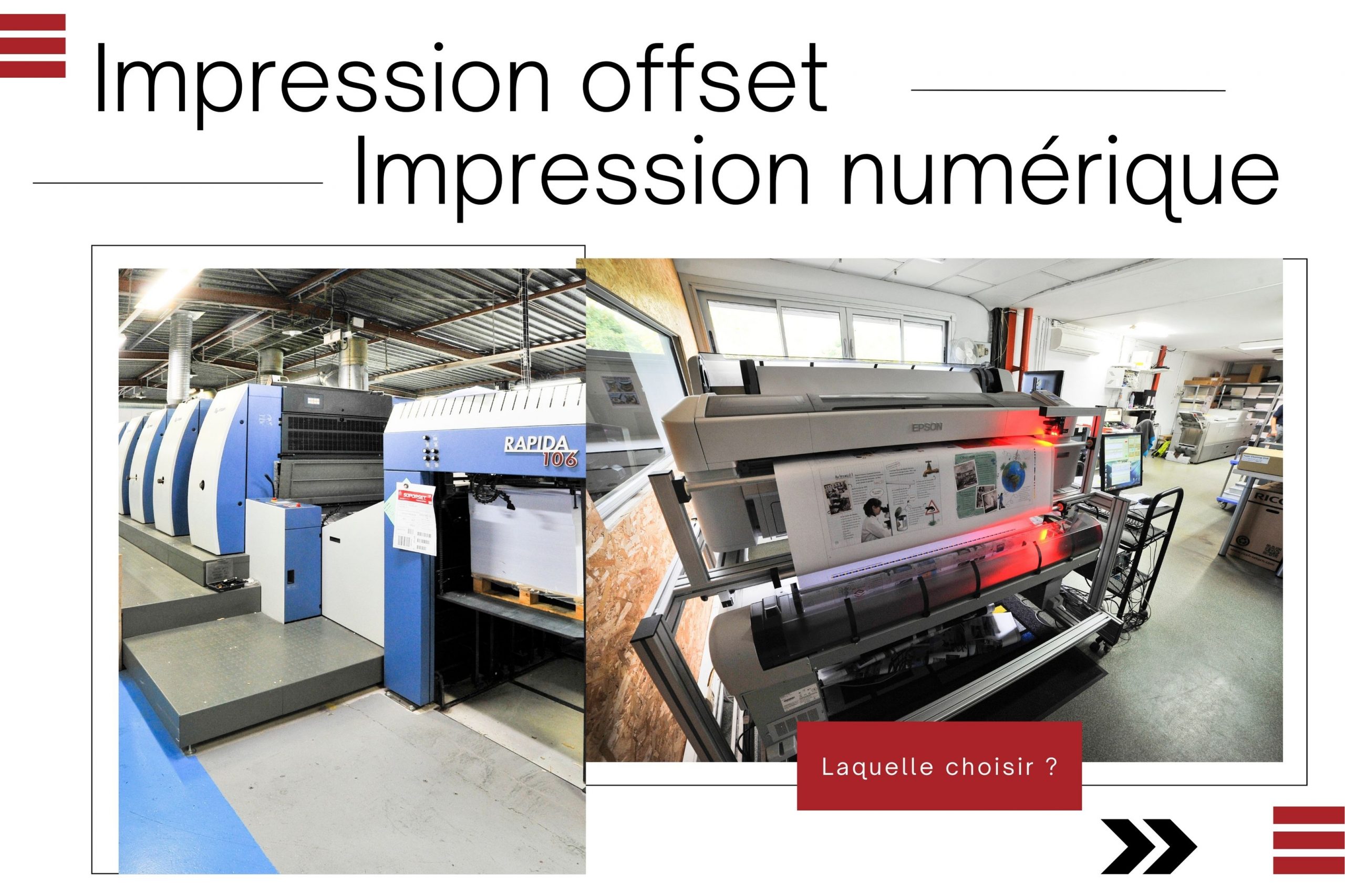Impression offset / Impression numérique : laquelle choisir ? - Escourbiac